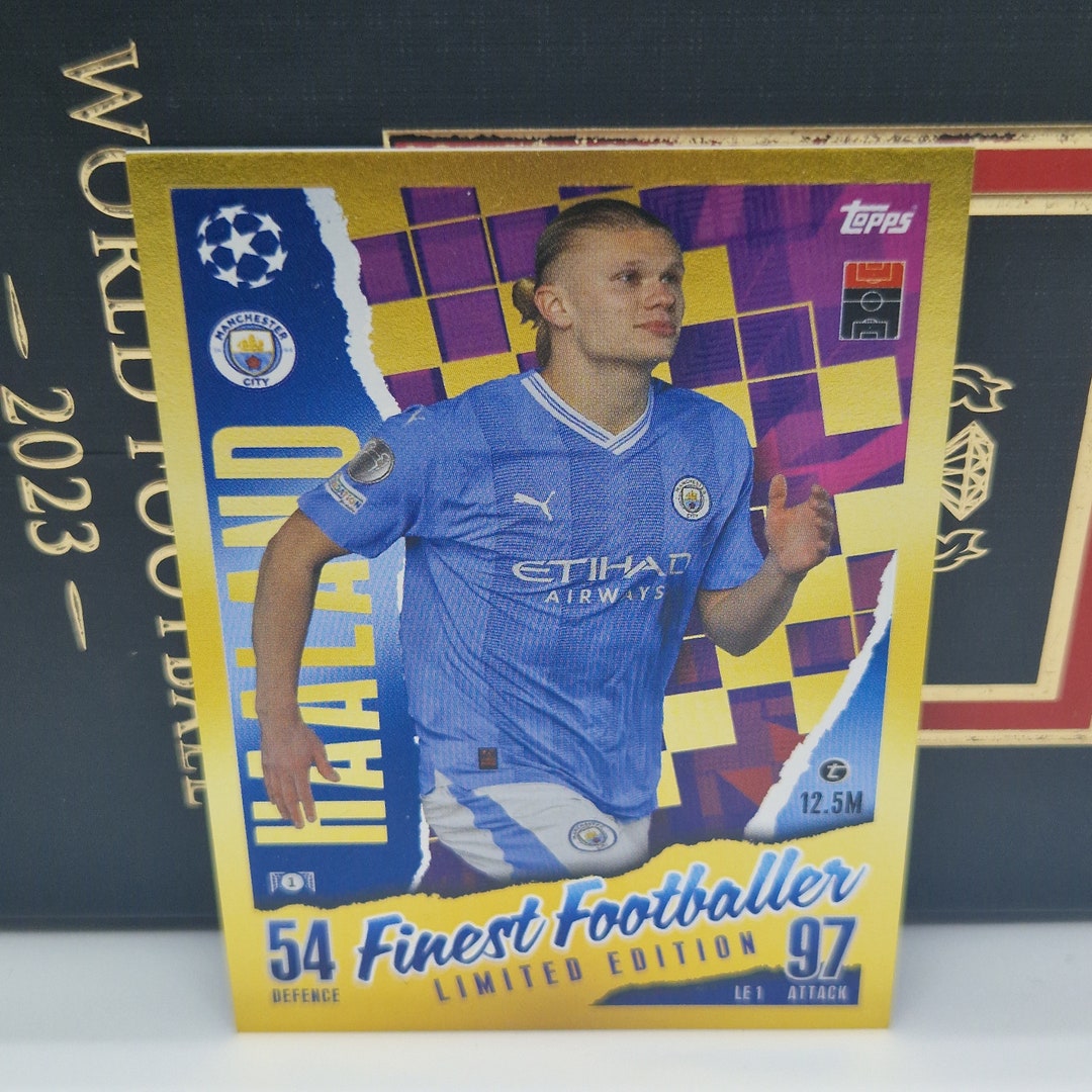 Erling Haaland "turbo Talent Limited Edition", Topps Match Attax Soccer ...