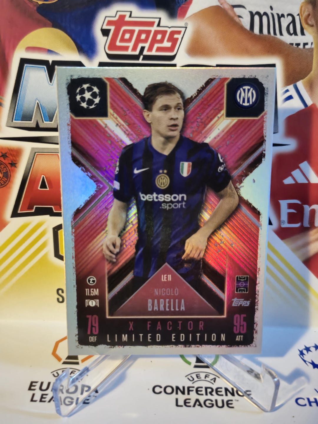 Nicolo Barella "x-factor Limited" , New Topps Match Attax Extra 2024/ ...