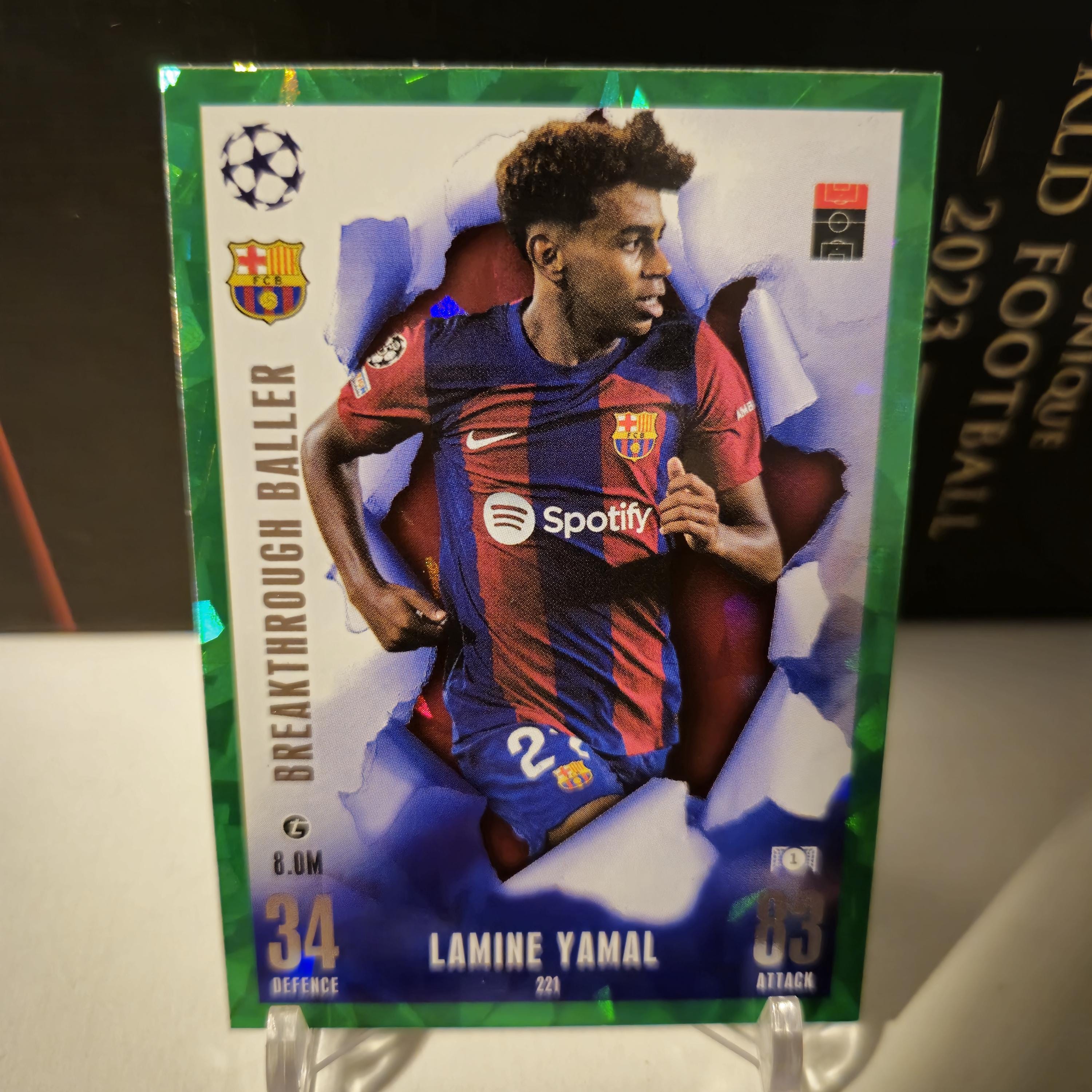 Lamine Yamal RC Emerald "breakthrough Baller" Toppsmatch Attax 23/24 ...