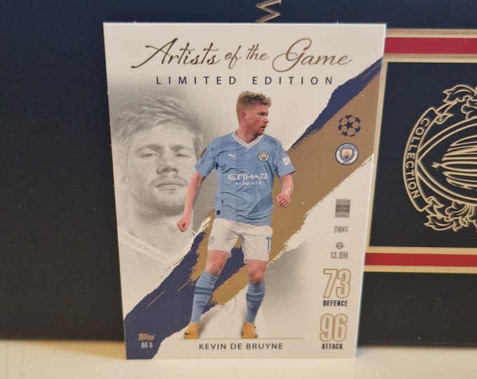 Kevin De Bruyne "artists of the Game" Limited, Topps Match Attax Soccer ...