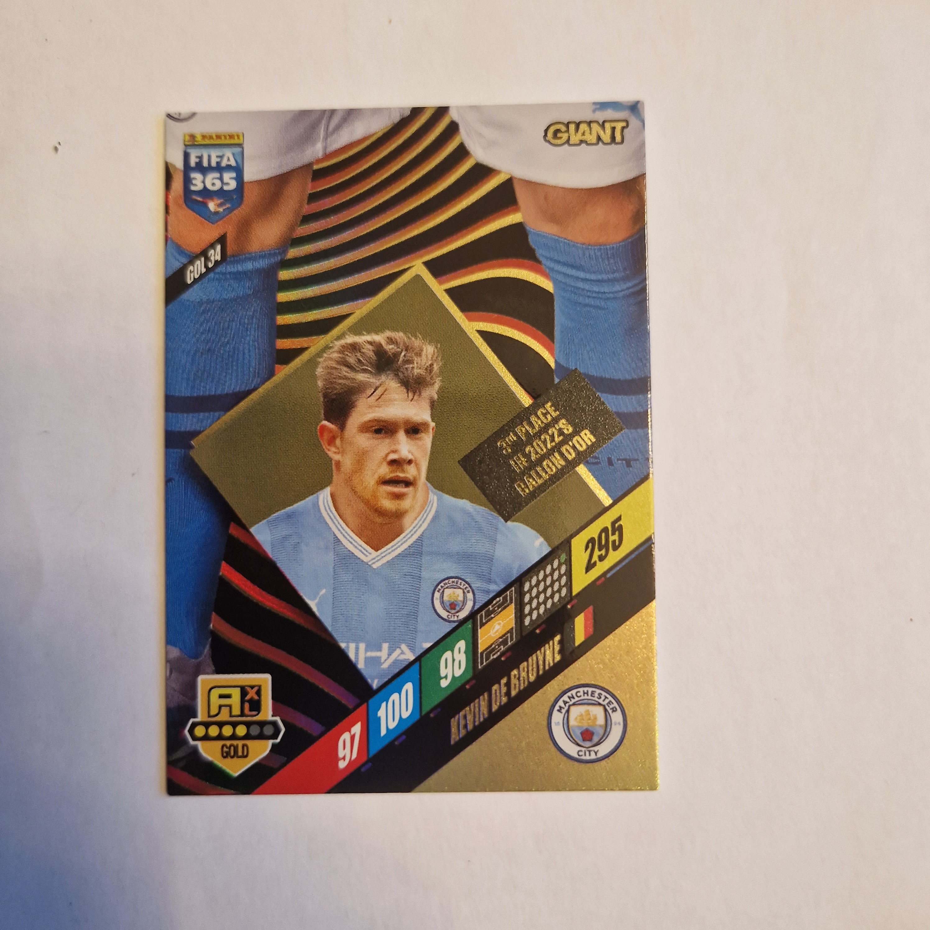 Kevin De Bruyne "giant" Adrenalyn XL Soccer 2024. Soccer Card. Trading ...