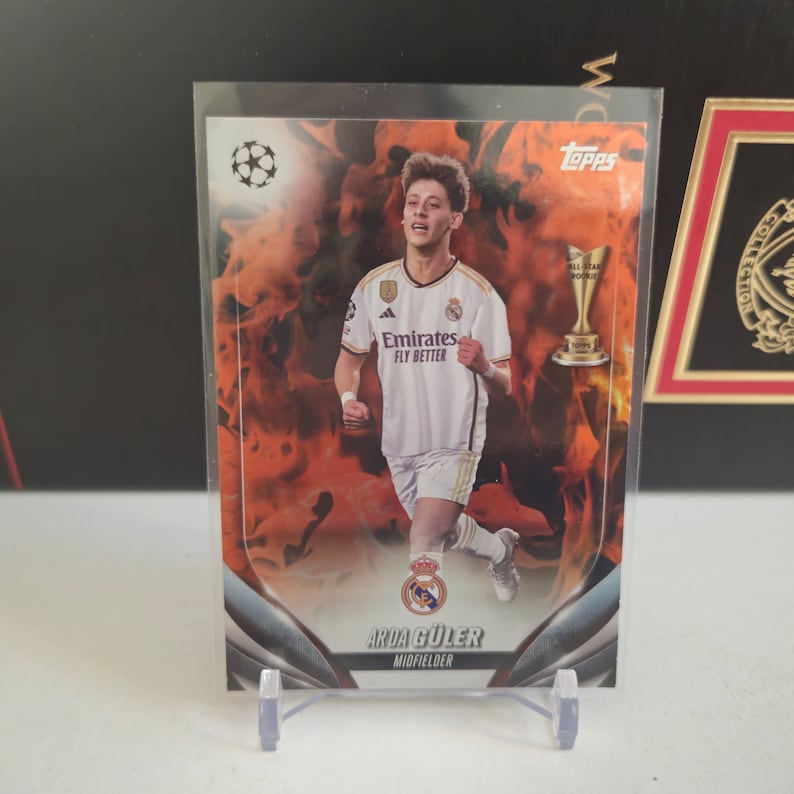 Arda Guler Topps 2024. Real Madrid. Soccer Card. Trading Card. Combined ...