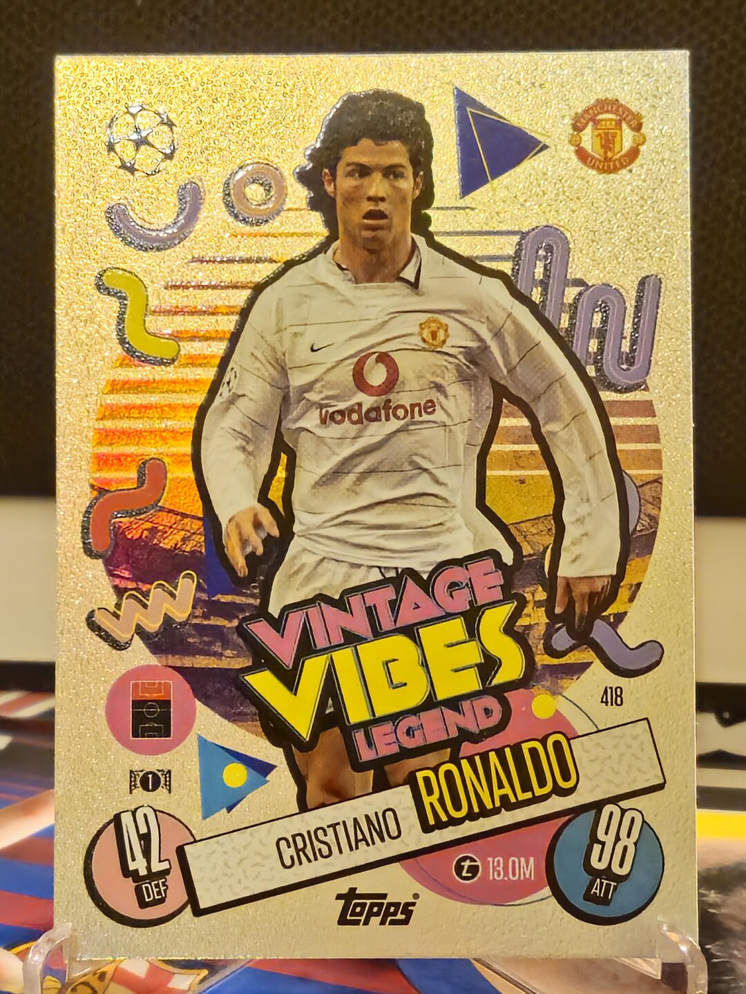 Cristiano Ronaldo vintage Wibes New Topps Match Attax 2024 2025 Cristiano Ronaldo vintage Wibes New Topps Match Attax 2024 2025