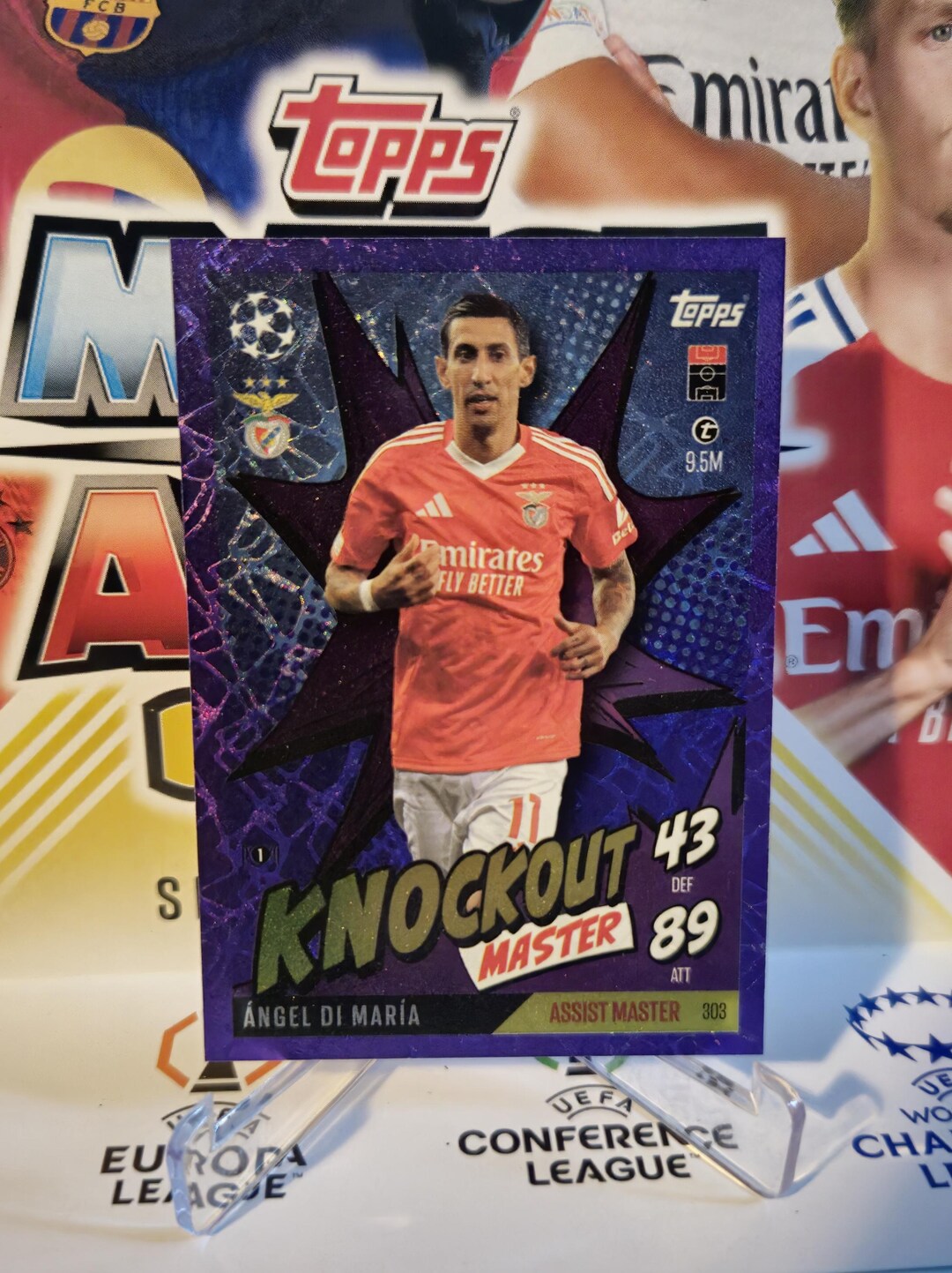 Angel Di Maria, Purple "knockout Master" , New Topps Match Attax Extra ...