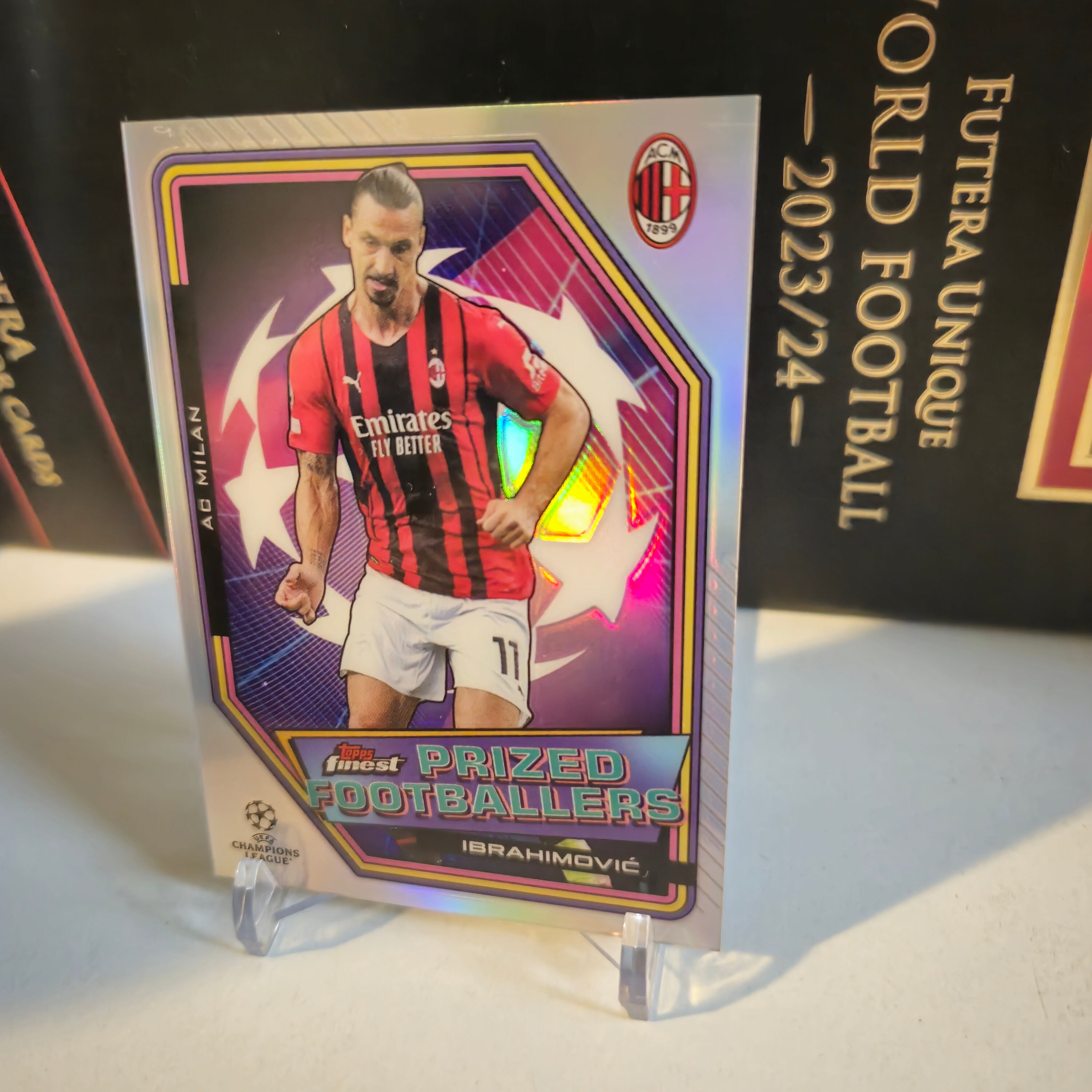 Zlatan Ibrahimovich prized Footballers Topps Finest 2022. AC Milan ...