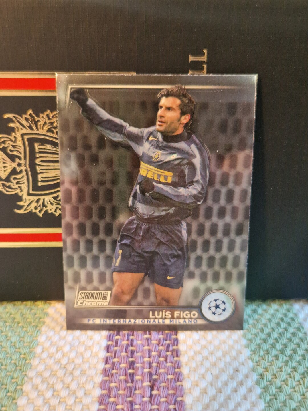 Luis Figo , Stadium Club Chrome 2022. Soccer Card. Trading Card ...