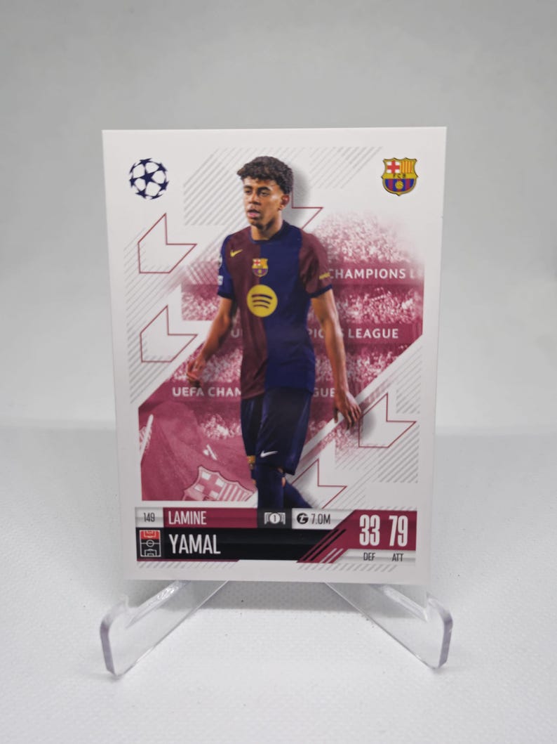 Lamine Yamal Match Attax 24/25. Barcelona. Soccer Card. Trading Card ...