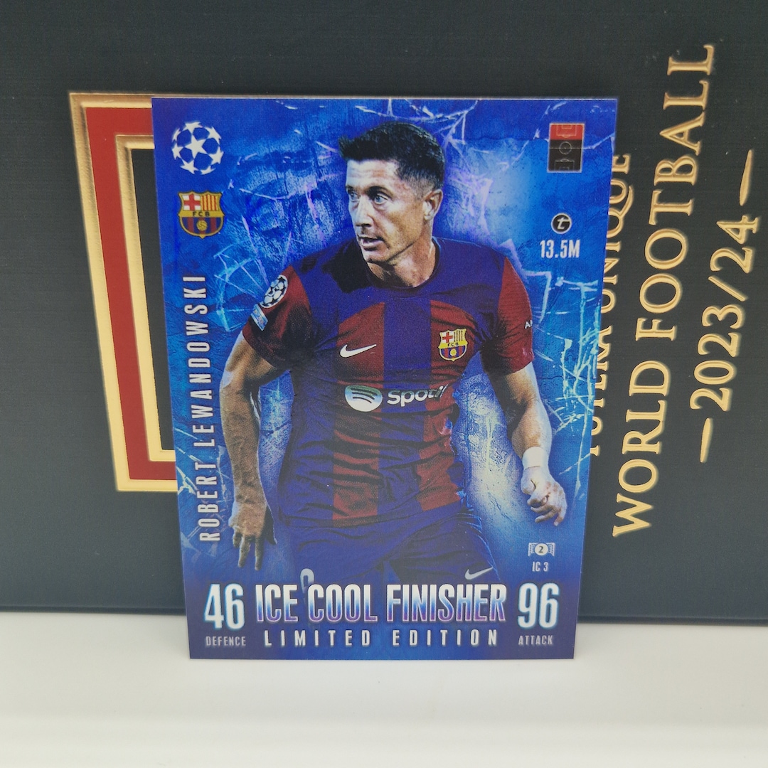 Robert Lewandowski "ice Cool Finisher Limited Edition", Topps Match ...