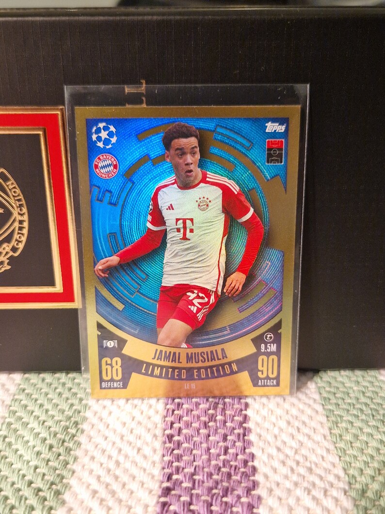 Jamal Musiala limited Edition Topps Match Attax Soccer 2024. Soccer ...