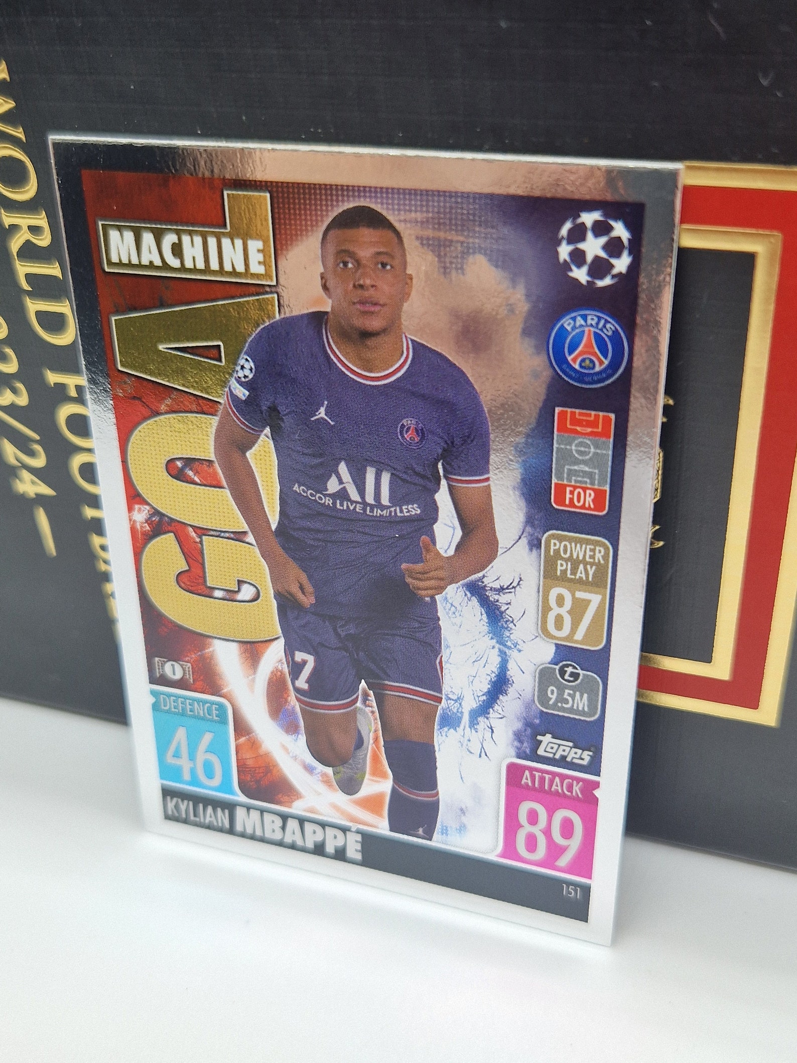 Kylian Mbappe goal Machine, Topps Match Attax 2021/2022. Soccer Card ...