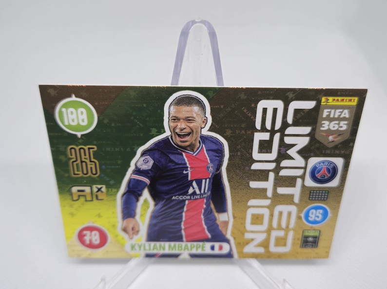 Kylian Mbappe "limited Edition" Adrenalyn XL 2021. Soccer Card. Trading ...