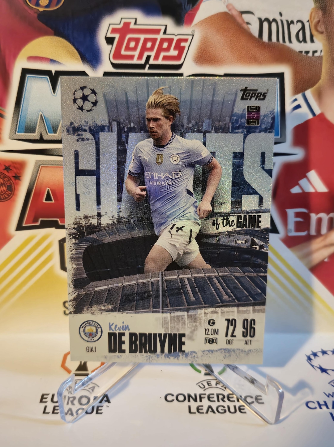 Kevin De Bruyne "giants of the Game" , New Topps Match Attax Extra 2024 ...