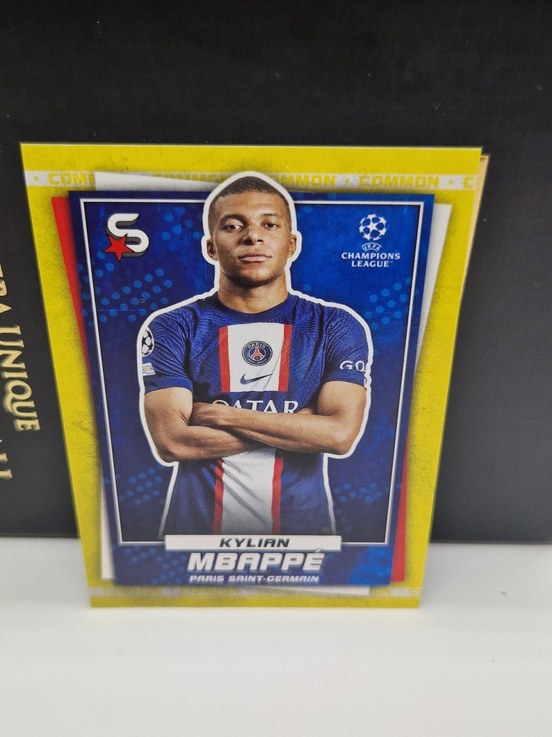 Kylian Mbappe yellow, Topps Superstar 2023. Soccer Card. Trading Card ...