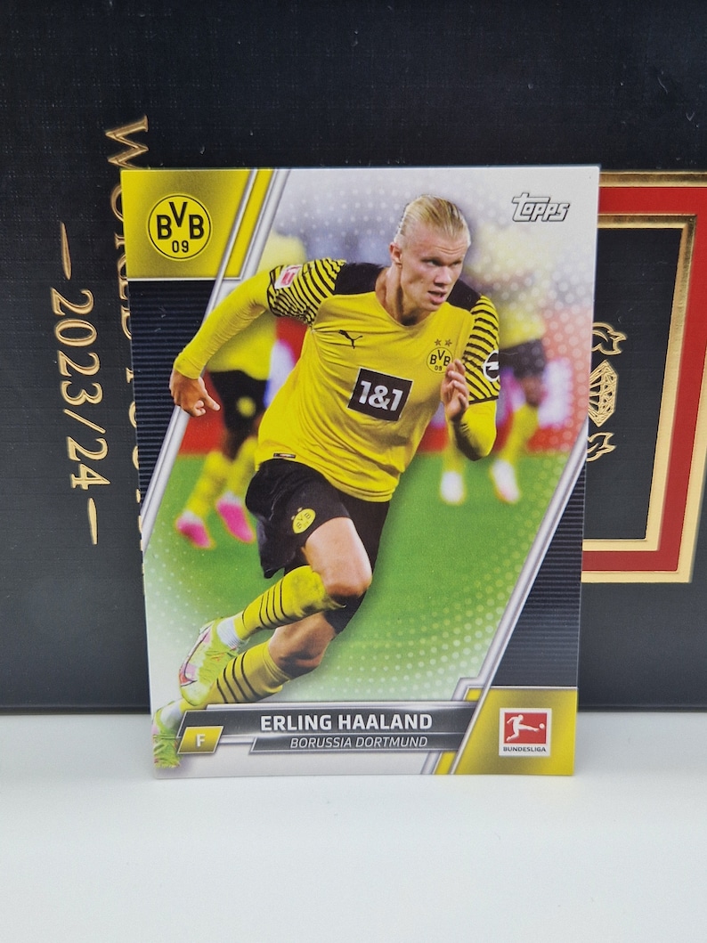Erling Haaland, Topps Bundesliga 2021/22. Soccer Card. Trading Card ...