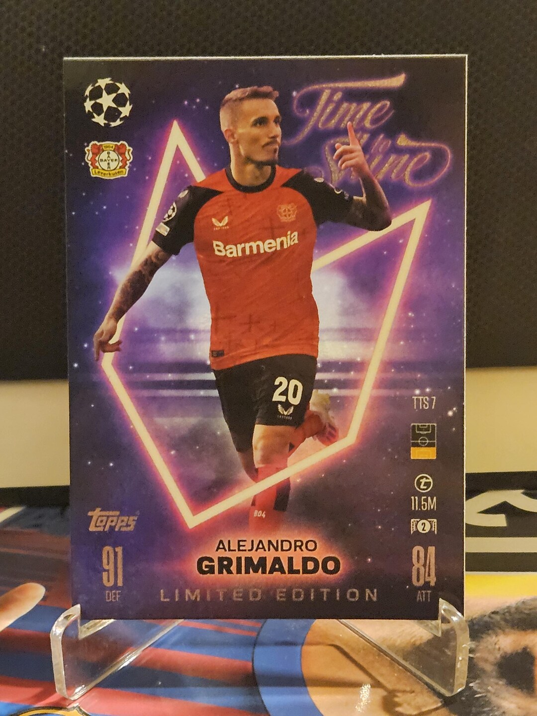 Alejandro Grimaldi "time to Shine", New Topps Match Attax 2024/2025 ...