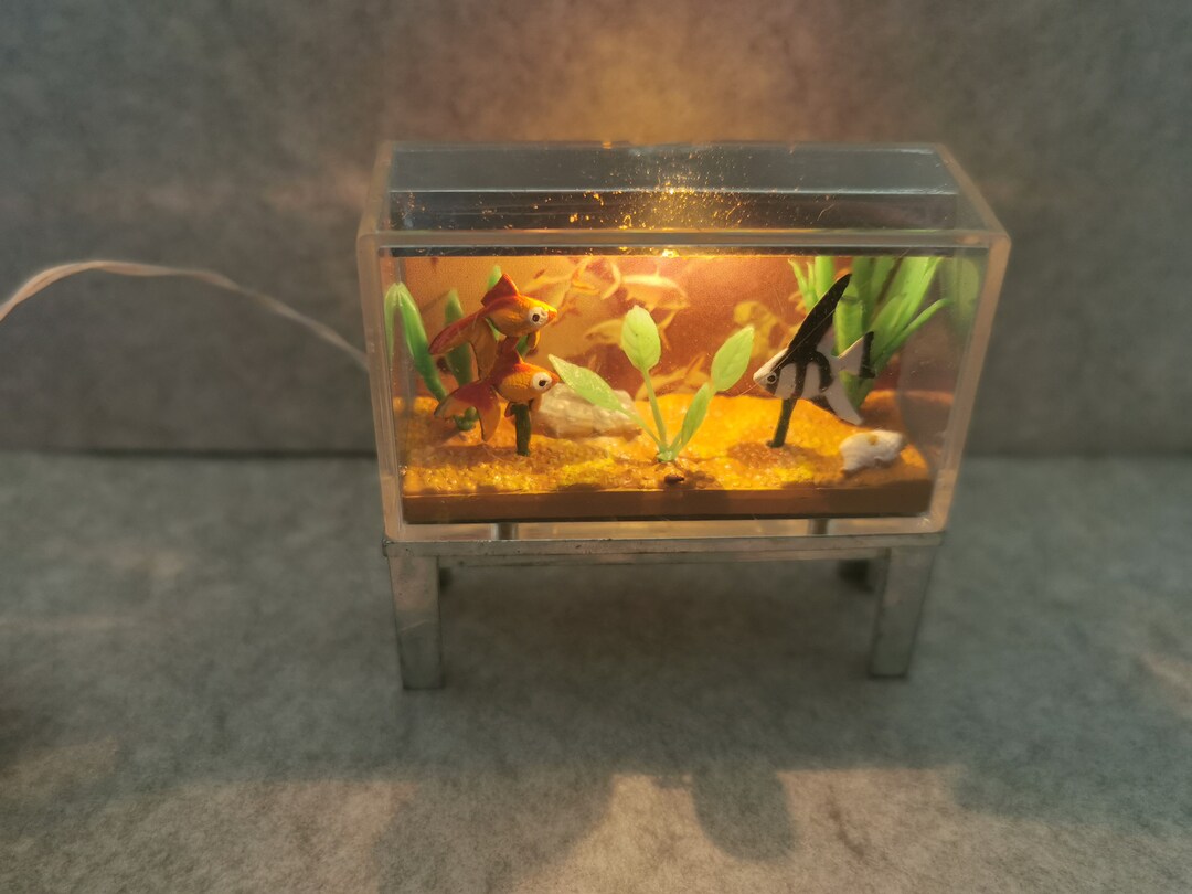 Lundby Original Fishtank Aquarium With Electricity 1980/90s. Television ...