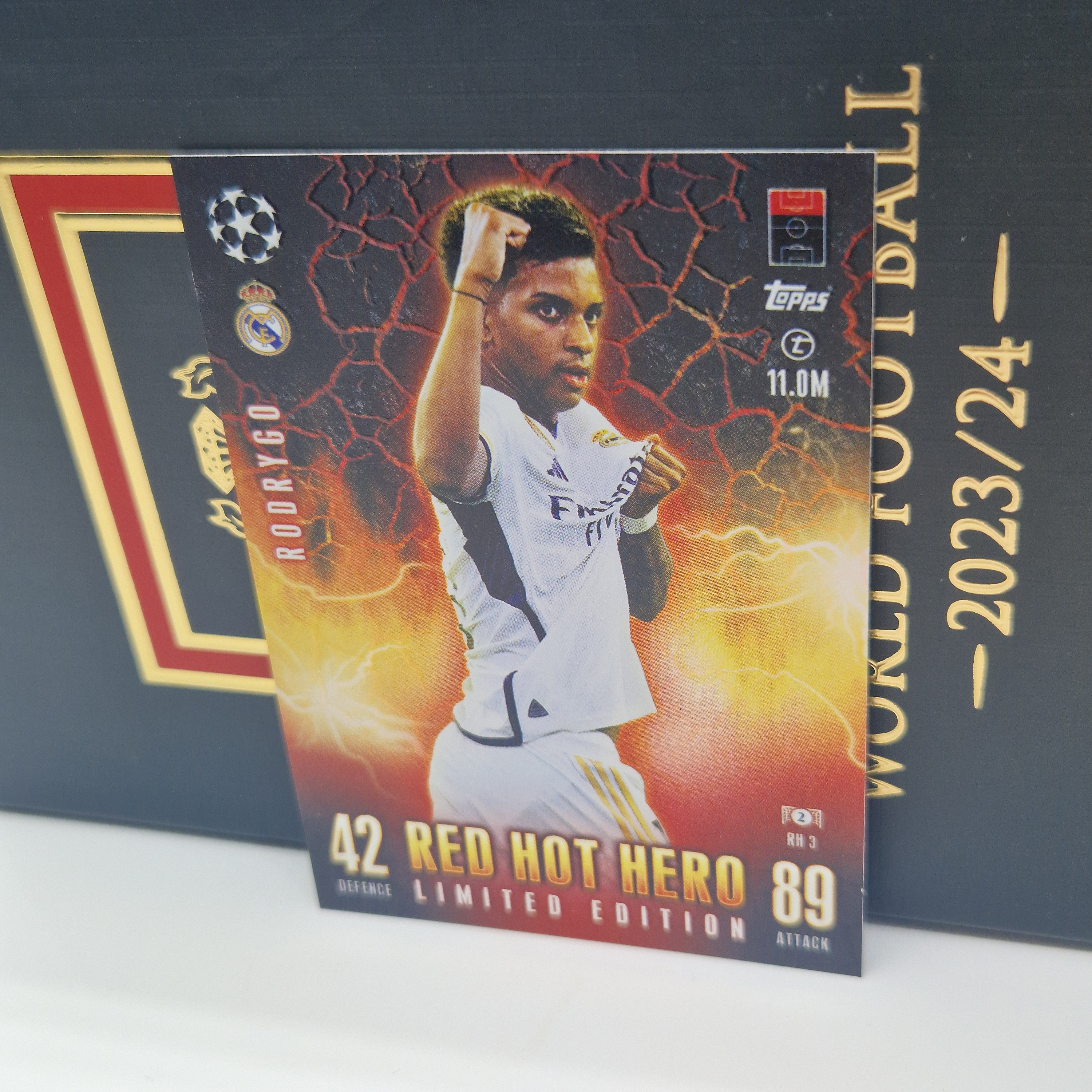 Rodrygo "red Hot Hero Limited Edition", Topps Match Attax Extra 2024 ...