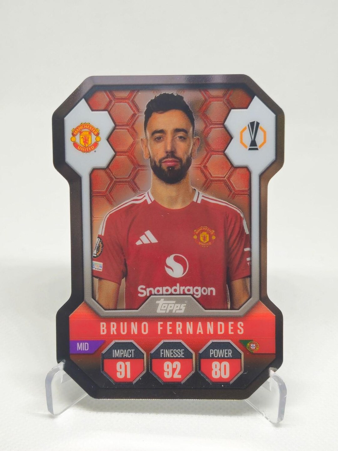 Bruno Fernandes "chrome Pro Elite Shield", New Topps Match Attax 2024/ ...