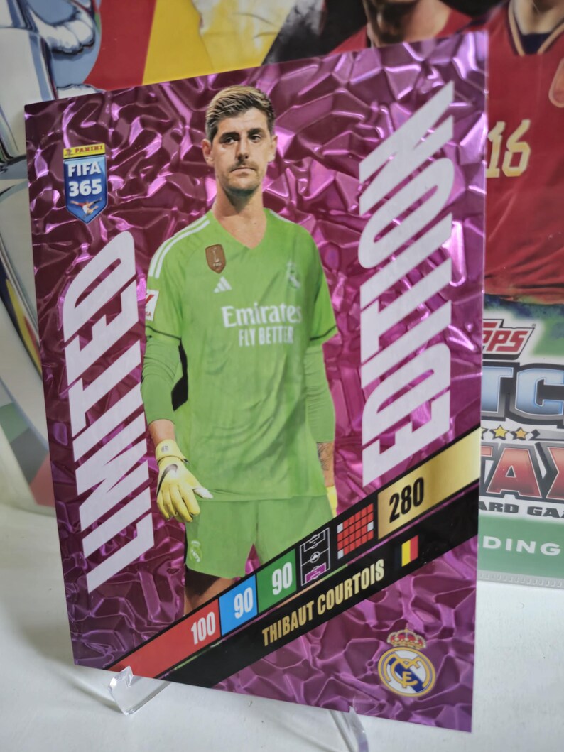 Thibaut Courtois , Jumbo Limited Edition, Panini Adrenalyn XL 2024 ...