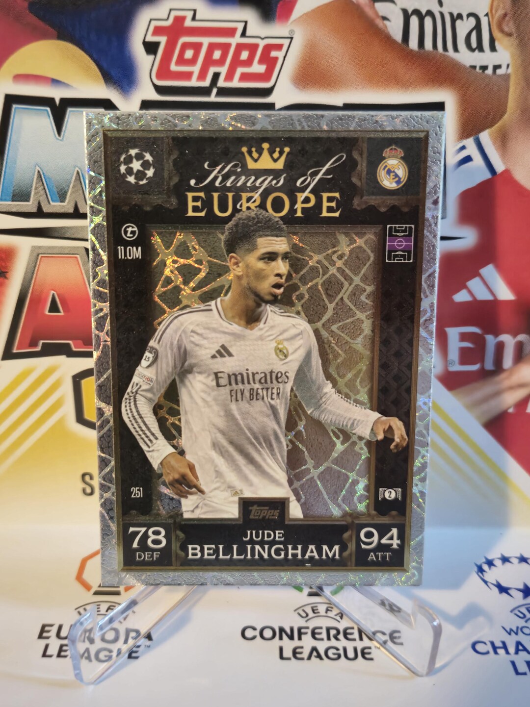 Jude Bellingham "kings of Europe" , New Topps Match Attax Extra 2024/ ...