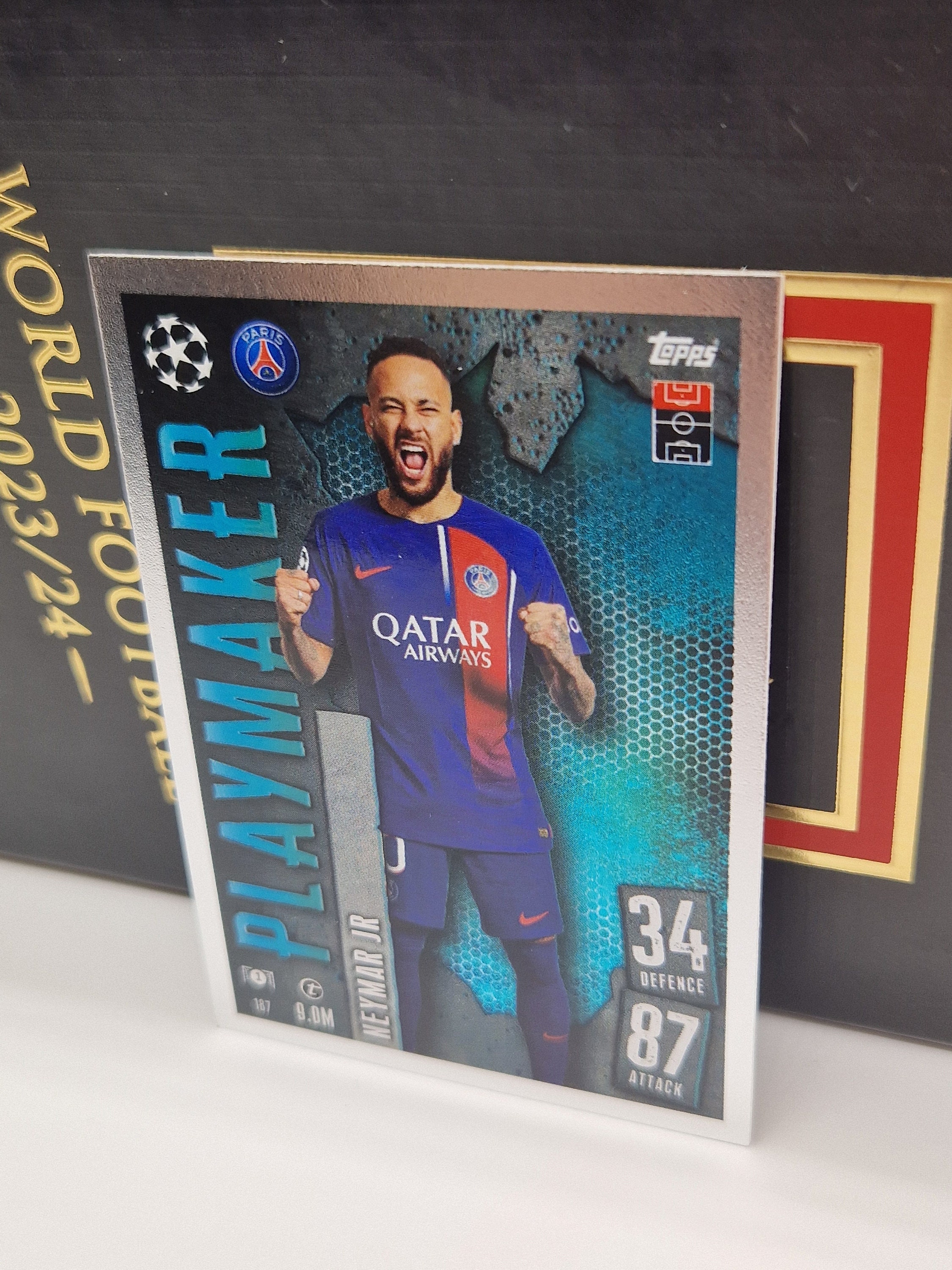 Neymar JR playmaker Topps Match Attax 2023/24. Soccer Card. Trading ...