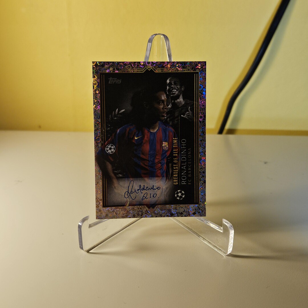 Ronaldinho Sticker "greatest of All Time" Topps 23/24. Print Auto ...