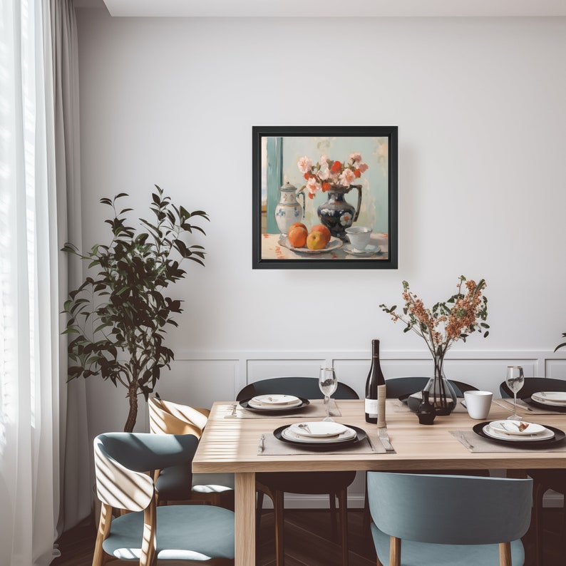 Printable Kitchen Still Life Watercolor Painting Applecore Kitchen Wall ...