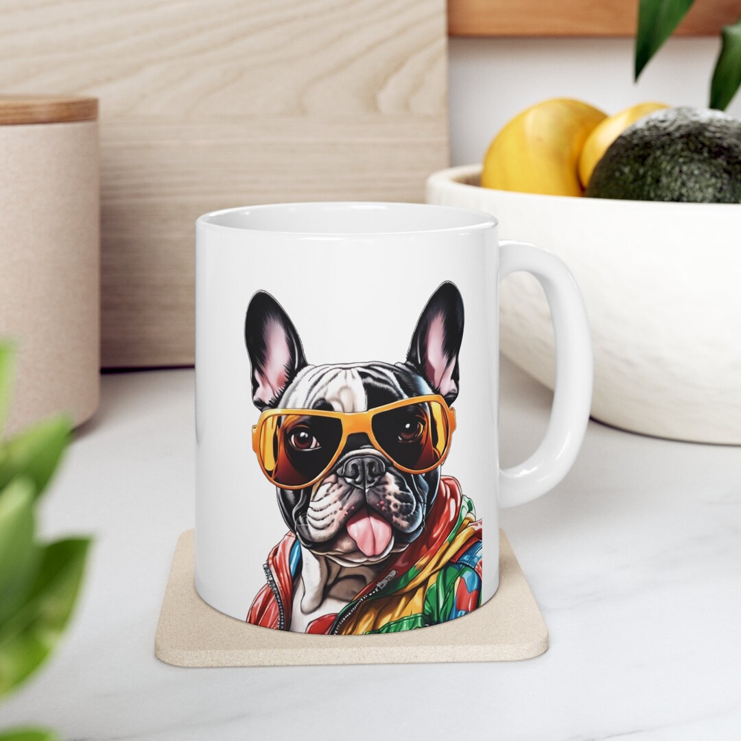 French Bulldog Coffee Mug, Cute Frenchie Mug, Pet Mug, Perfect Everyday ...
