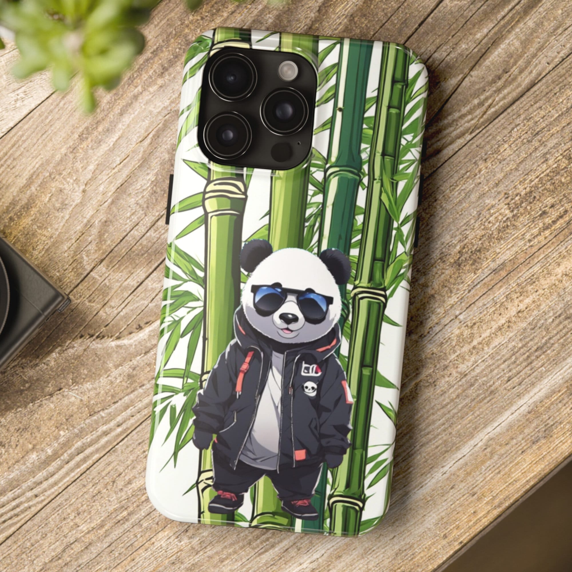 Cute Panda With Sunglasses iPhone Case. Panda Bear Lovers, Animal Print ...
