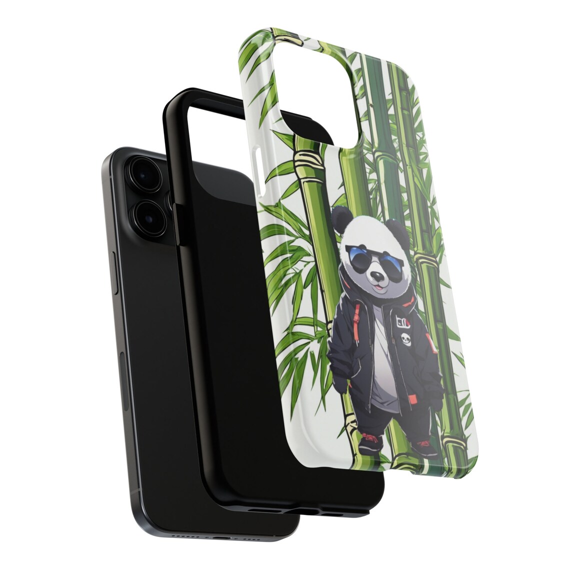 Cute Panda With Sunglasses iPhone Case. Panda Bear Lovers, Animal Print ...