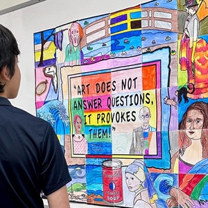 Printable Art-inspiration Collaboration Poster | "art Does Not Answer ...