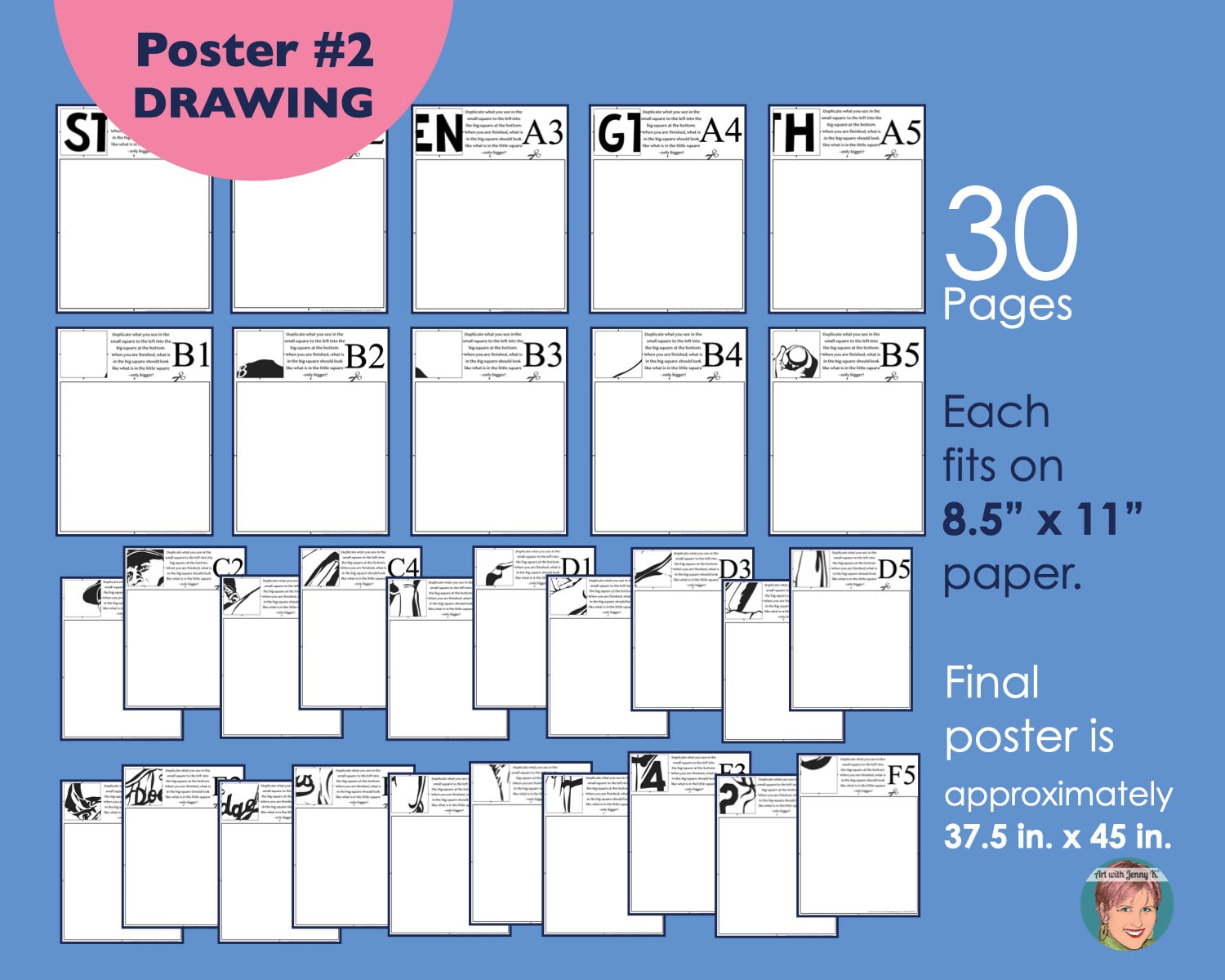 Printable Jackie Robinson Collaborative Coloring Poster | Fun Art ...