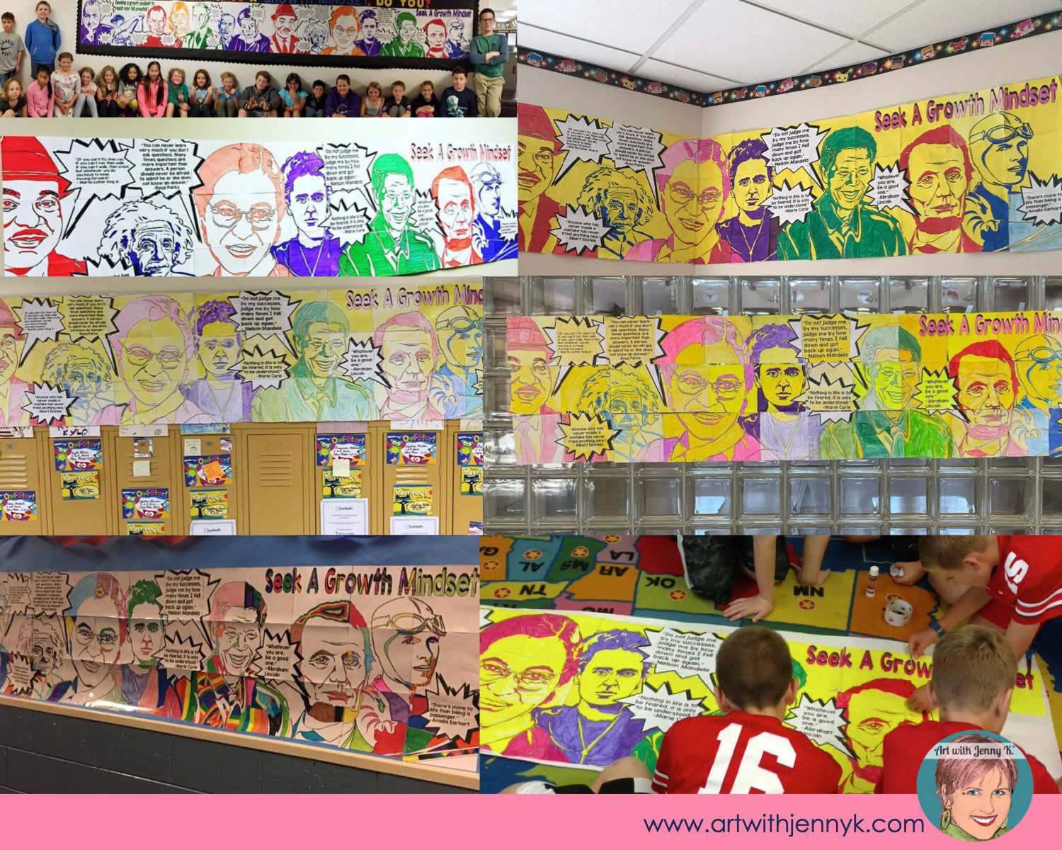 Printable Famous Faces Collaborative Growth Mindset Poster | Great ...