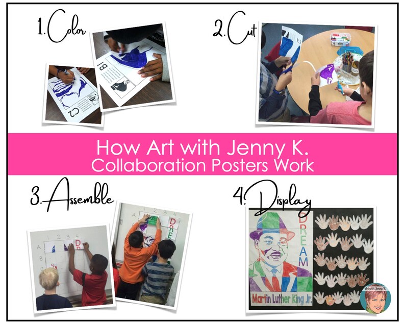 PRINTABLE Dr. Martin Luther King Jr. Collaborative Coloring Poster ...