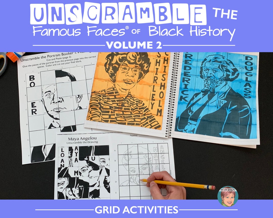 Printable Black History Month Activity for Kids | Unscramble the Famous ...