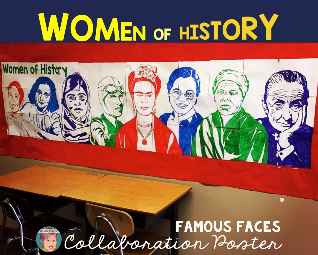 Famous Faces Collaborative Women's History Poster Printable ...