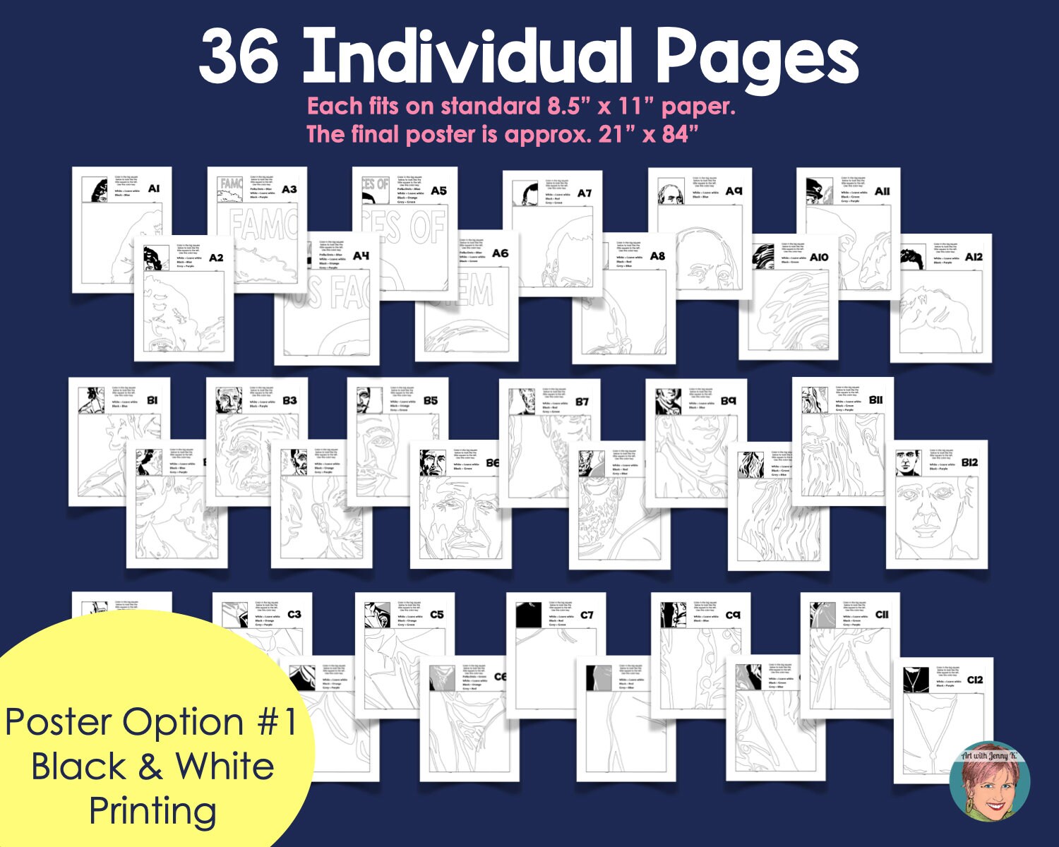 Printable Famous Faces of STEAM Collaborative Poster Inspirational STEM ...