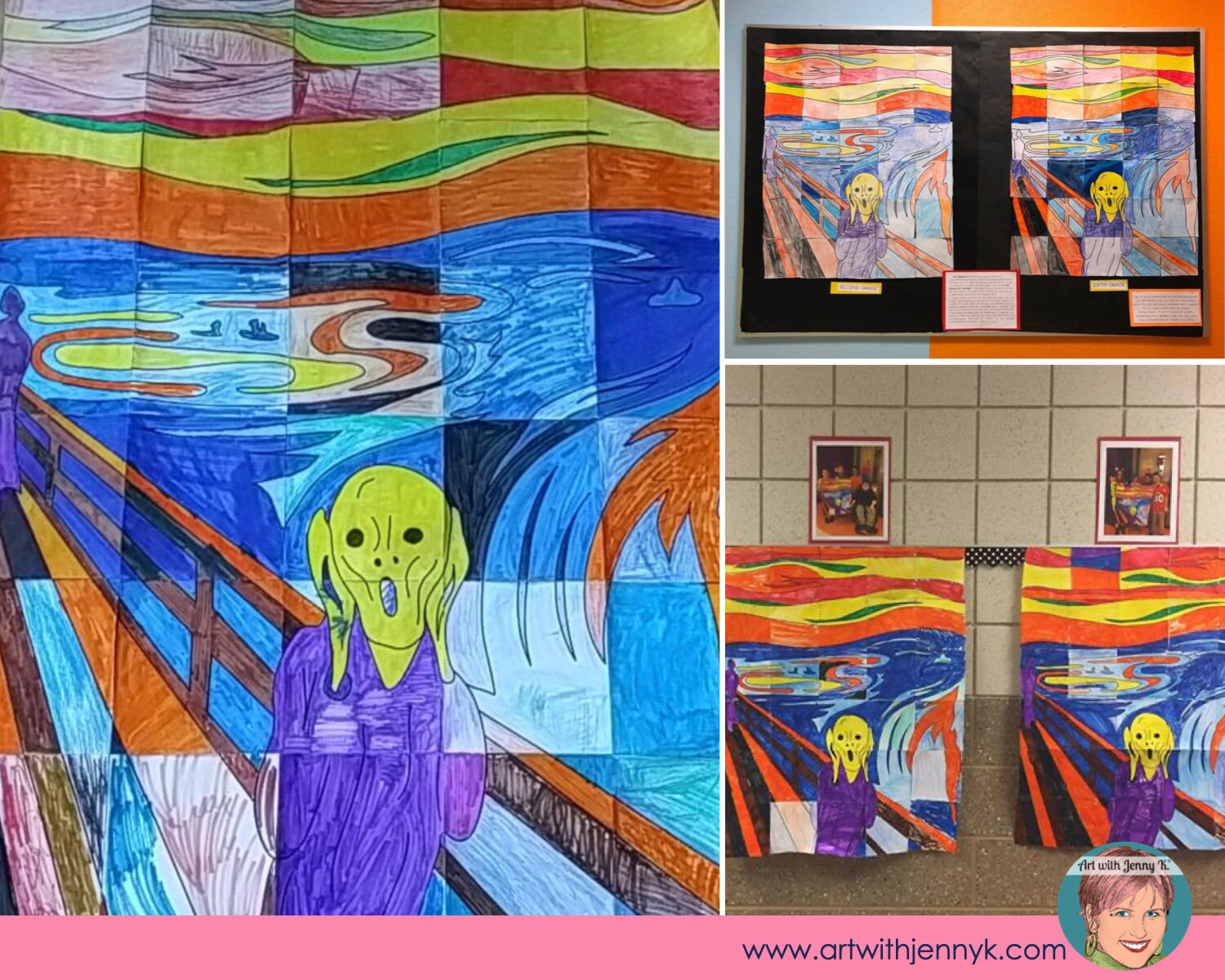 Printable "the Scream" by Edvard Munch Collaborative Poster | Easy Art ...