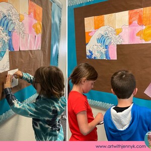 Printable "the Great Wave off Kanagawa" by Hokusai Collaborative Poster ...