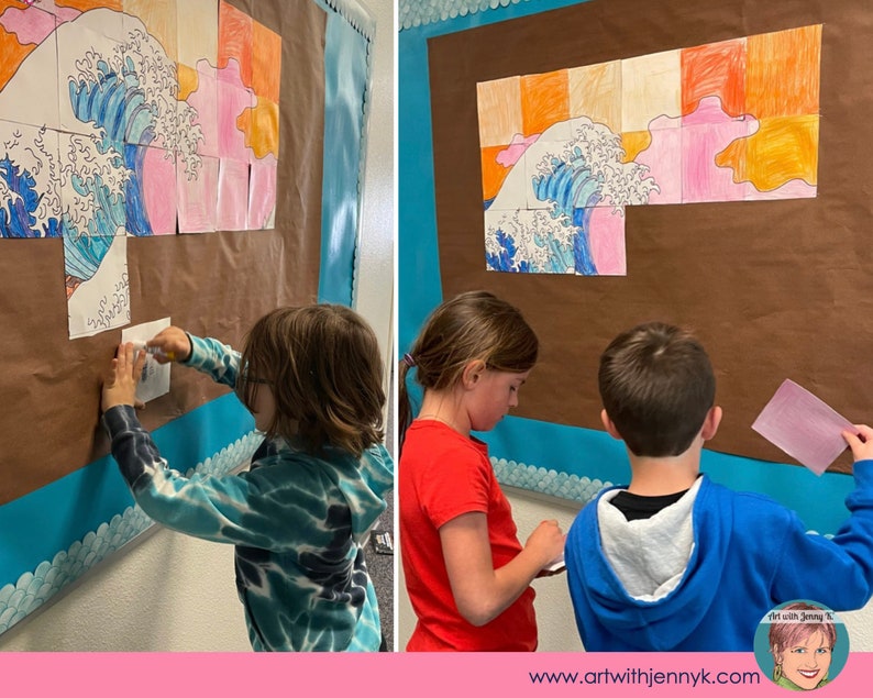 Printable "the Great Wave off Kanagawa" by Hokusai Collaborative Poster ...