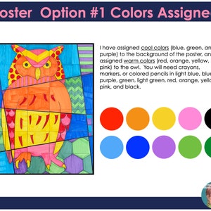 Printable Pop Art Owl Collaborative Poster | Fun "give a Hoot" Activity ...