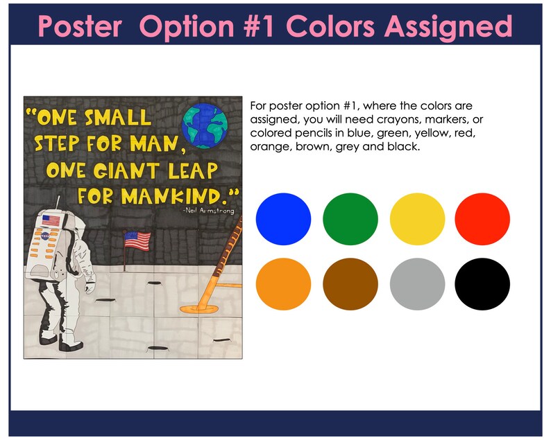 Printable Apollo 11 NASA Moon Landing (space History) Collaborative ...