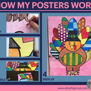 Printable "pop Art" Turkey Collaborative Door Poster | Great ...