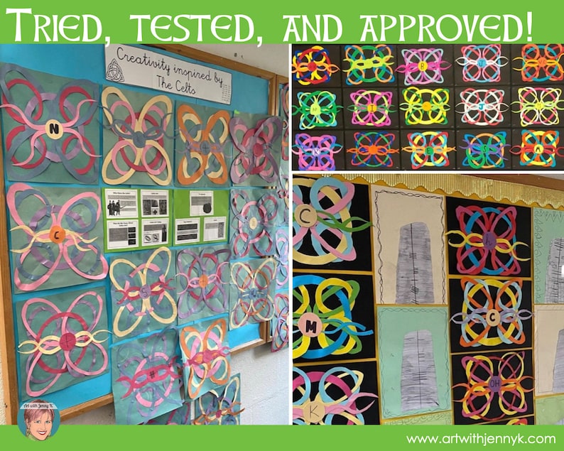 St. Patrick's Day Craft Project for Kids | Celtic Knots Paper Art ...