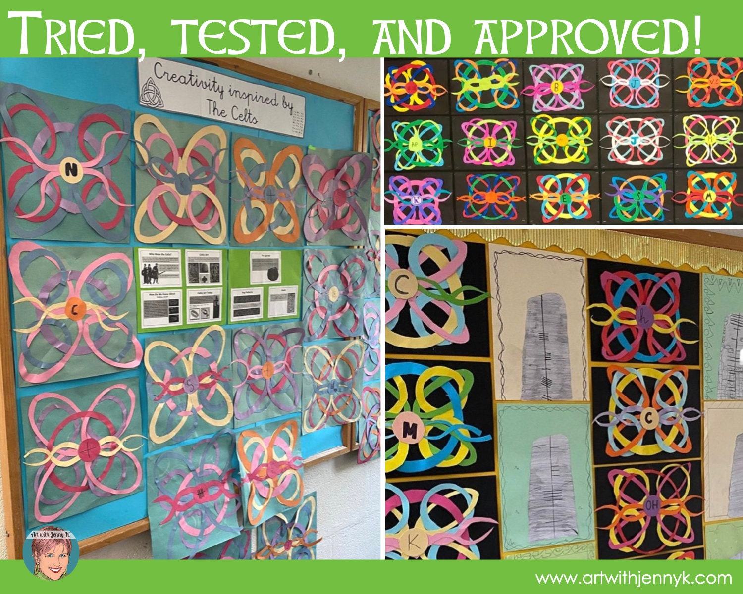 St. Patrick's Day Craft Project for Kids | Celtic Knots Paper Art ...