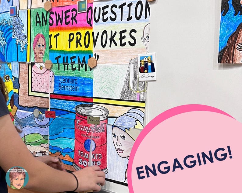 Printable Art-inspiration Collaboration Poster | "art Does Not Answer ...