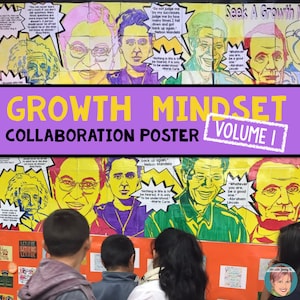 Printable Famous Faces Collaborative Growth Mindset Poster | Great ...