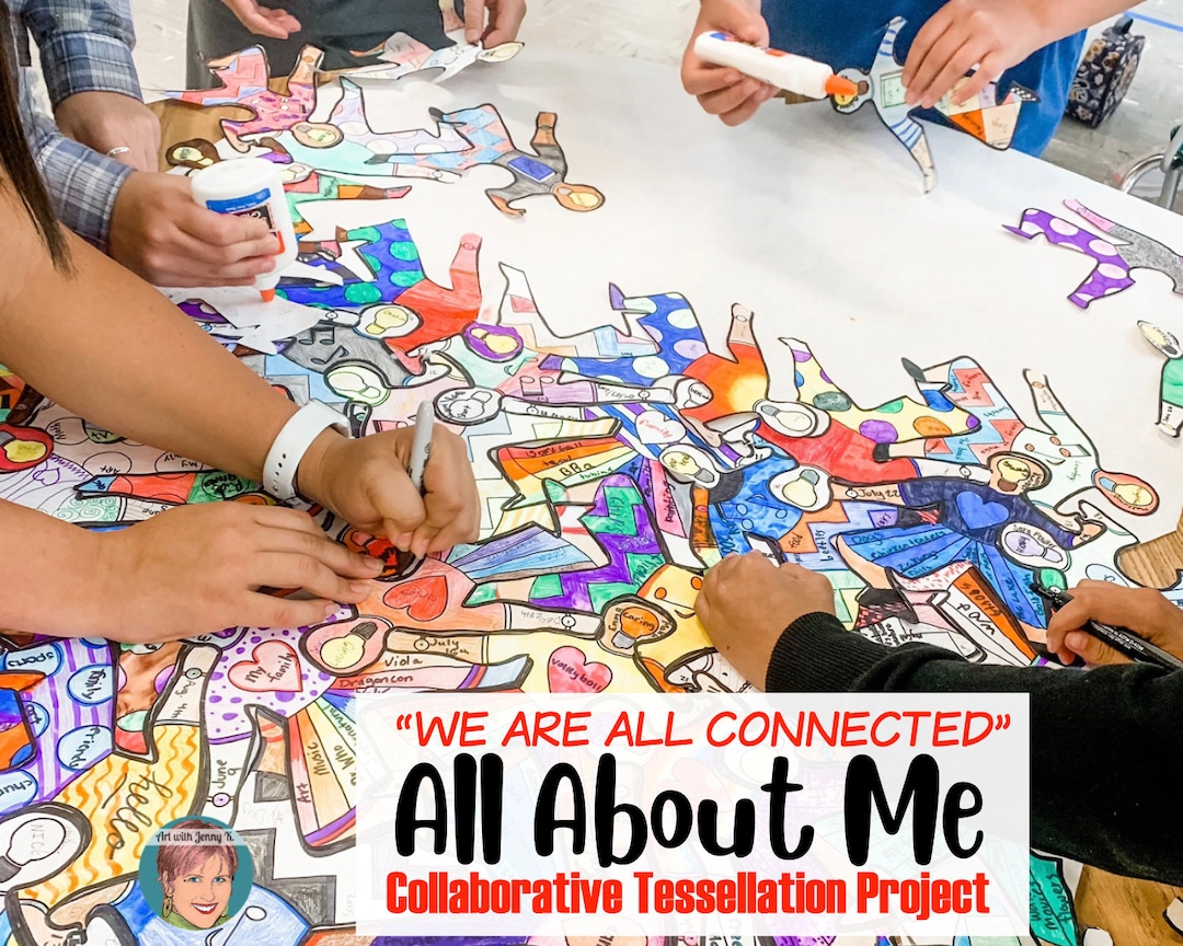 Printable All About Me Tessellation "we Are All Connected" | Community ...