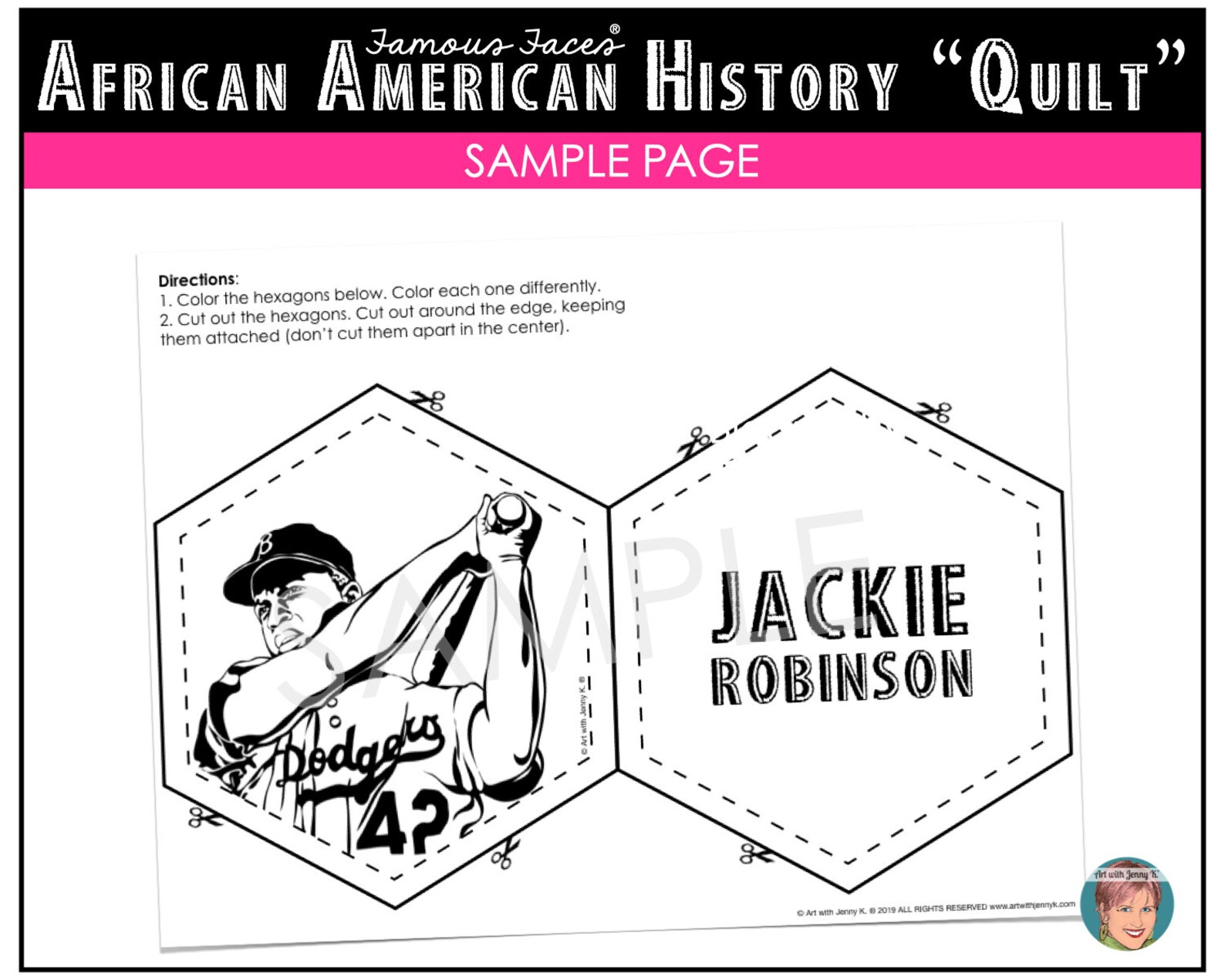 Black History Month Craft Activity for Kids: Collaborative Biographical ...