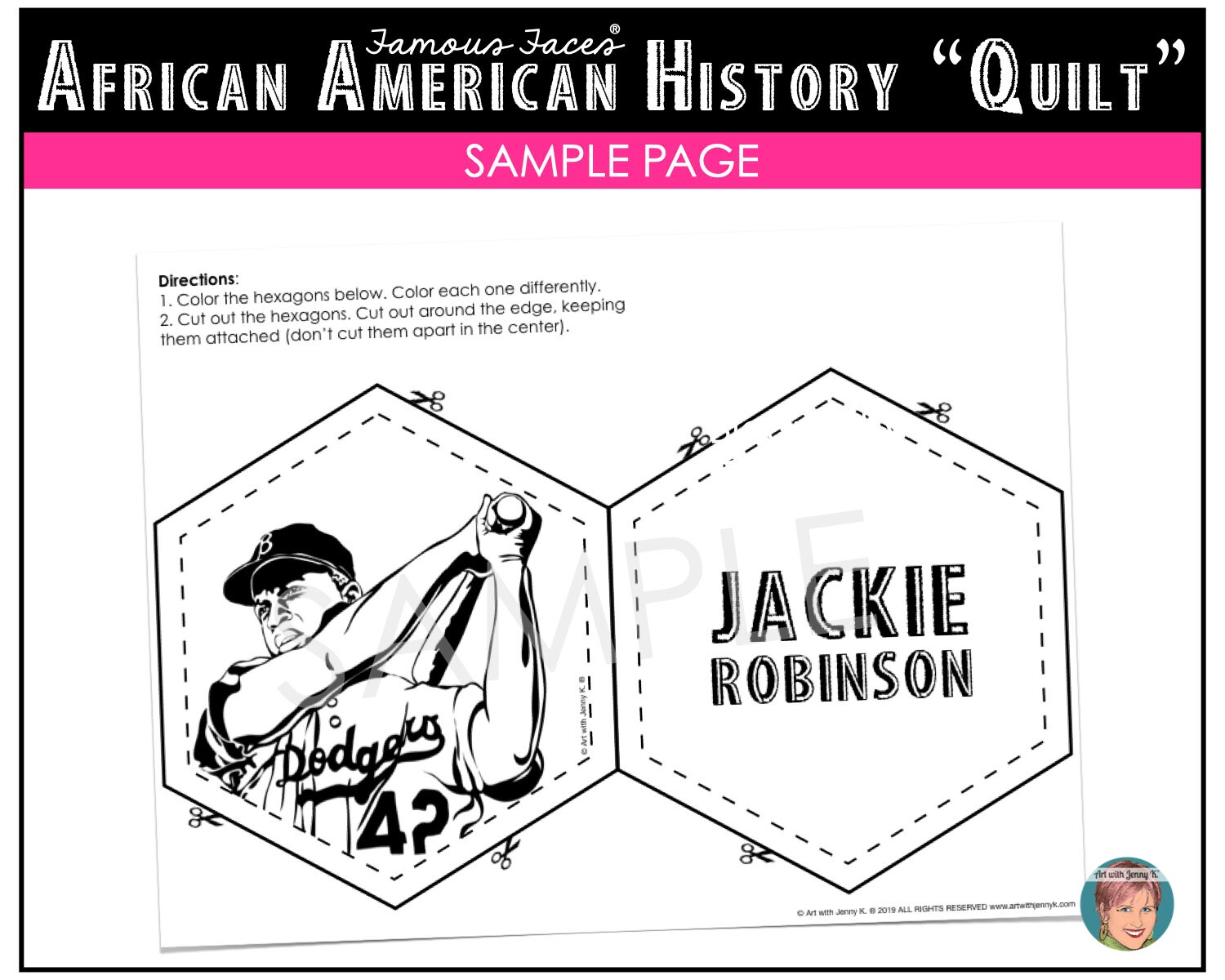 Black History Month Craft Activity for Kids: Collaborative Biographical ...